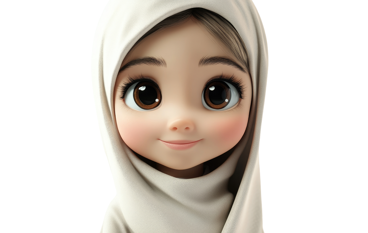 여자 Hijab 히잡 3D - Pixabay의 무료 이미지