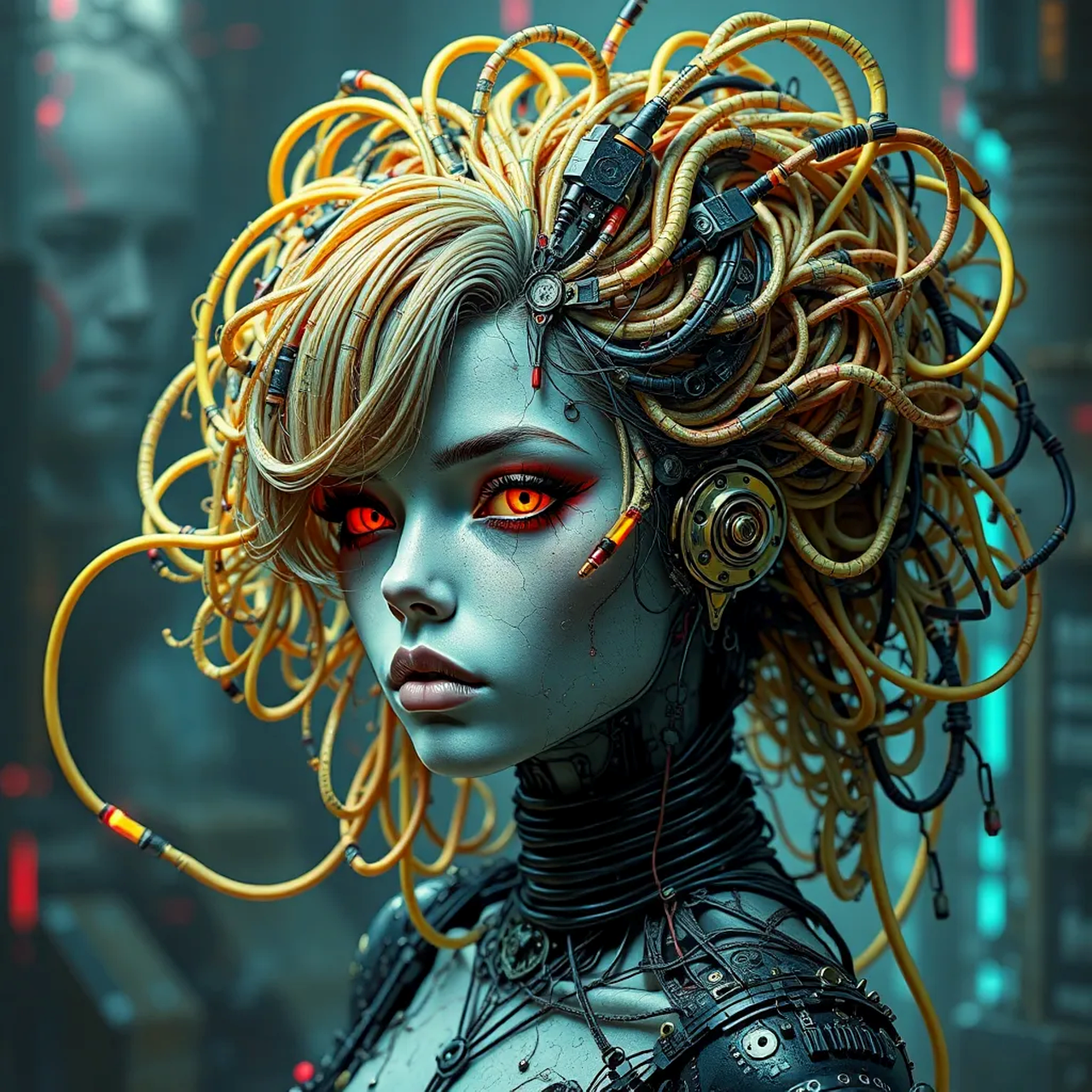 Download Cyberpunk, Cabling, Electricity. Royalty-Free Stock ...
