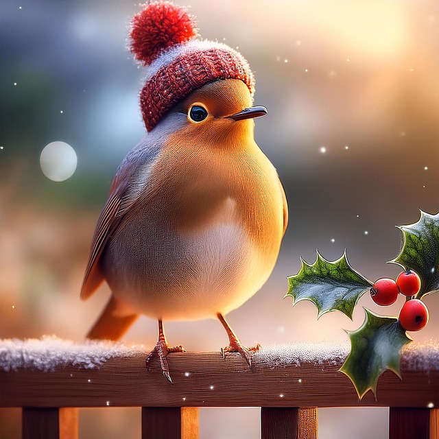 Download Robin, Bird, Holly. Royalty-Free Stock Illustration Image ...