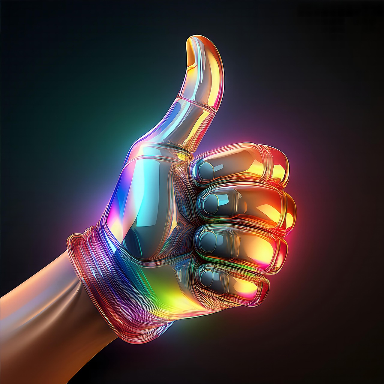 Download Ai Generated, Thumb, Positive. Royalty-Free Stock Illustration ...