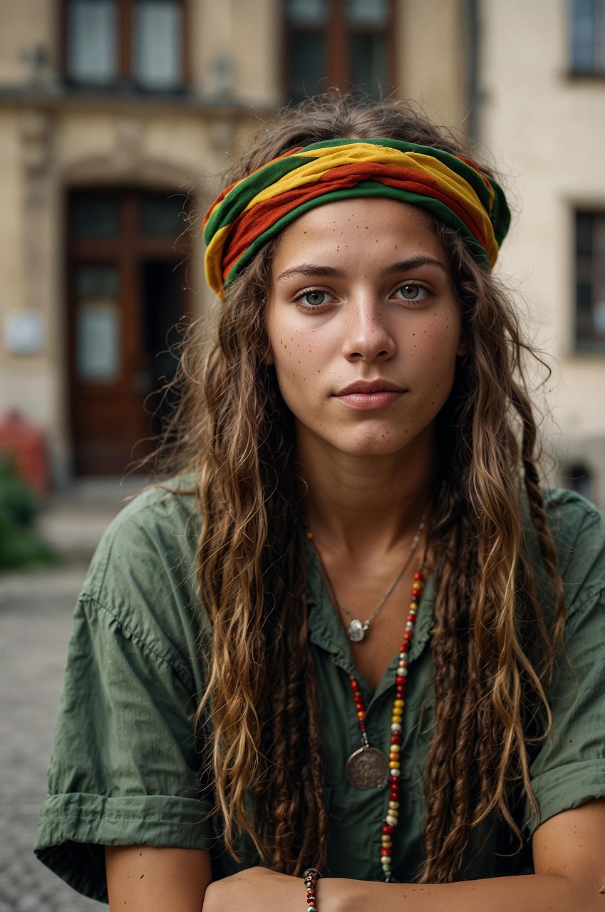 Download Woman, Hippie, Portrait. Royalty-Free Stock Illustration Image ...