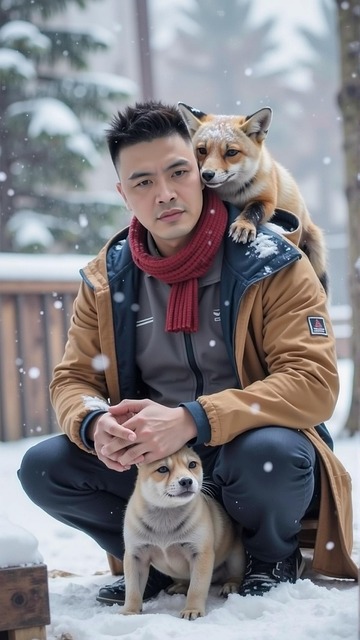 Man Animals Snow - Free photo on Pixabay