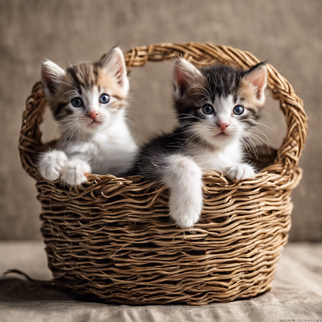 Download Kittens Litter Basket Royalty Free Stock Illustration Image