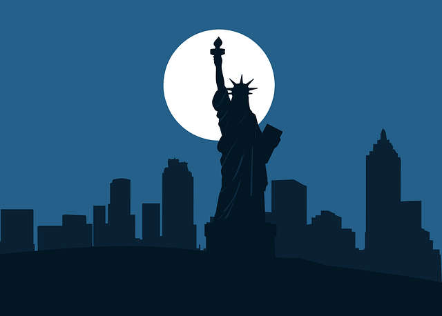 Download Statue Of Liberty, New York, Skyline. Royalty-Free Vector ...