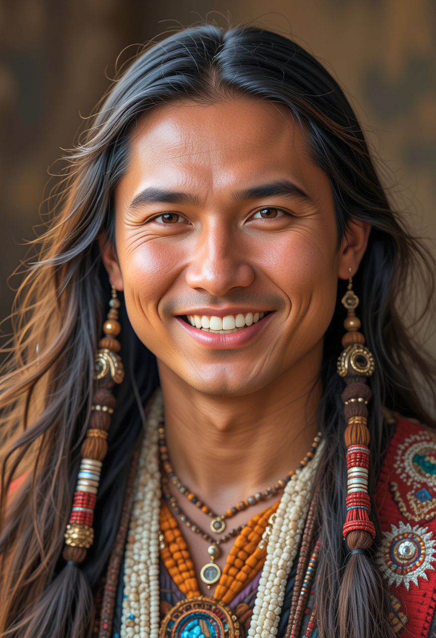 Download Generated By The Ai, Young Man, Native American. Royalty-Free ...