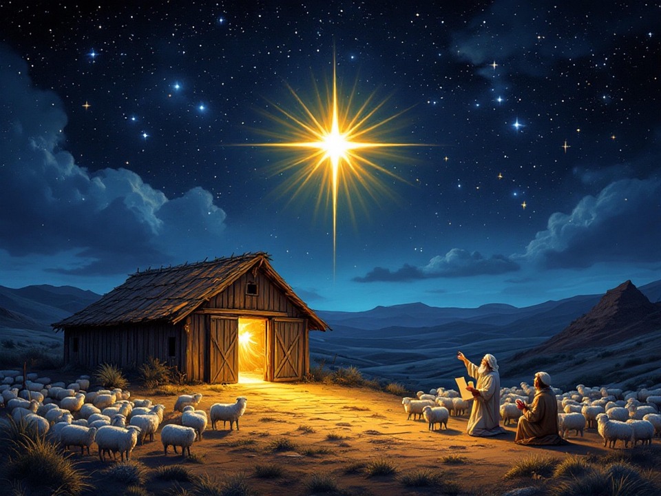 Download Holy Night, Christianity, Birth Of Christ. Royalty-Free Stock ...