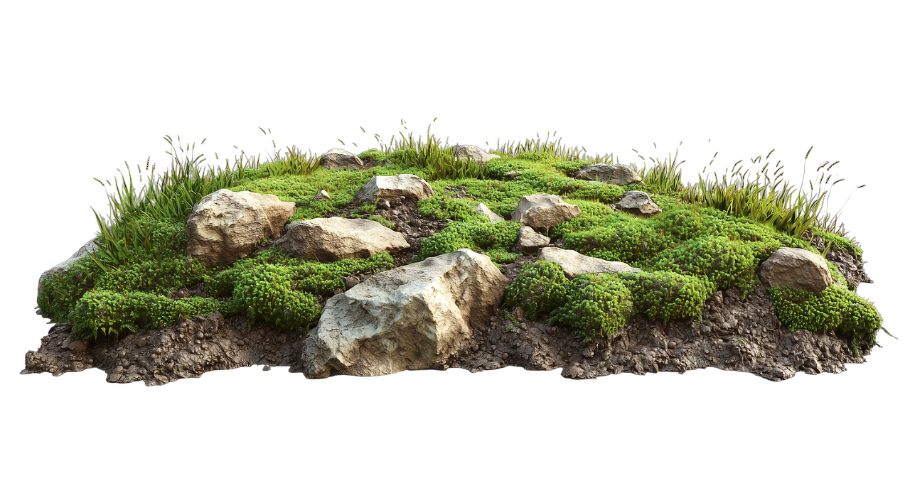 Download Moss And Stones, Soil Composition, Natural Elements. Royalty ...