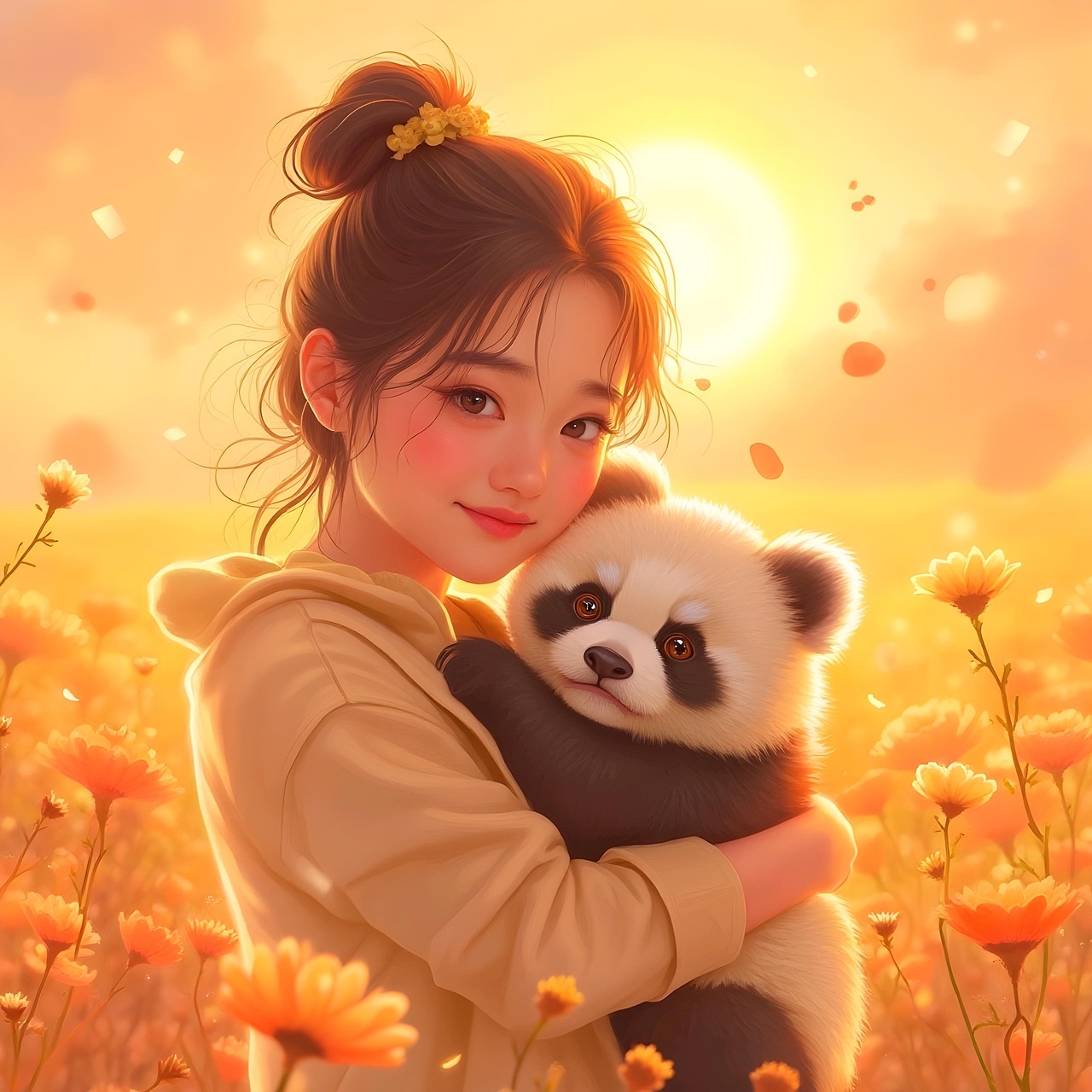 Panda Dp Girl Cartoon