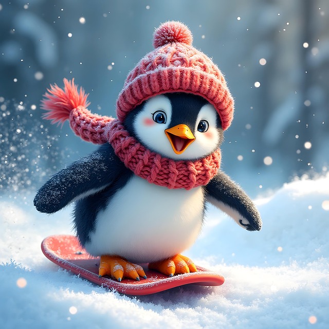 Download Ai Generated, Penguin, Christmas. Royalty-Free Stock ...