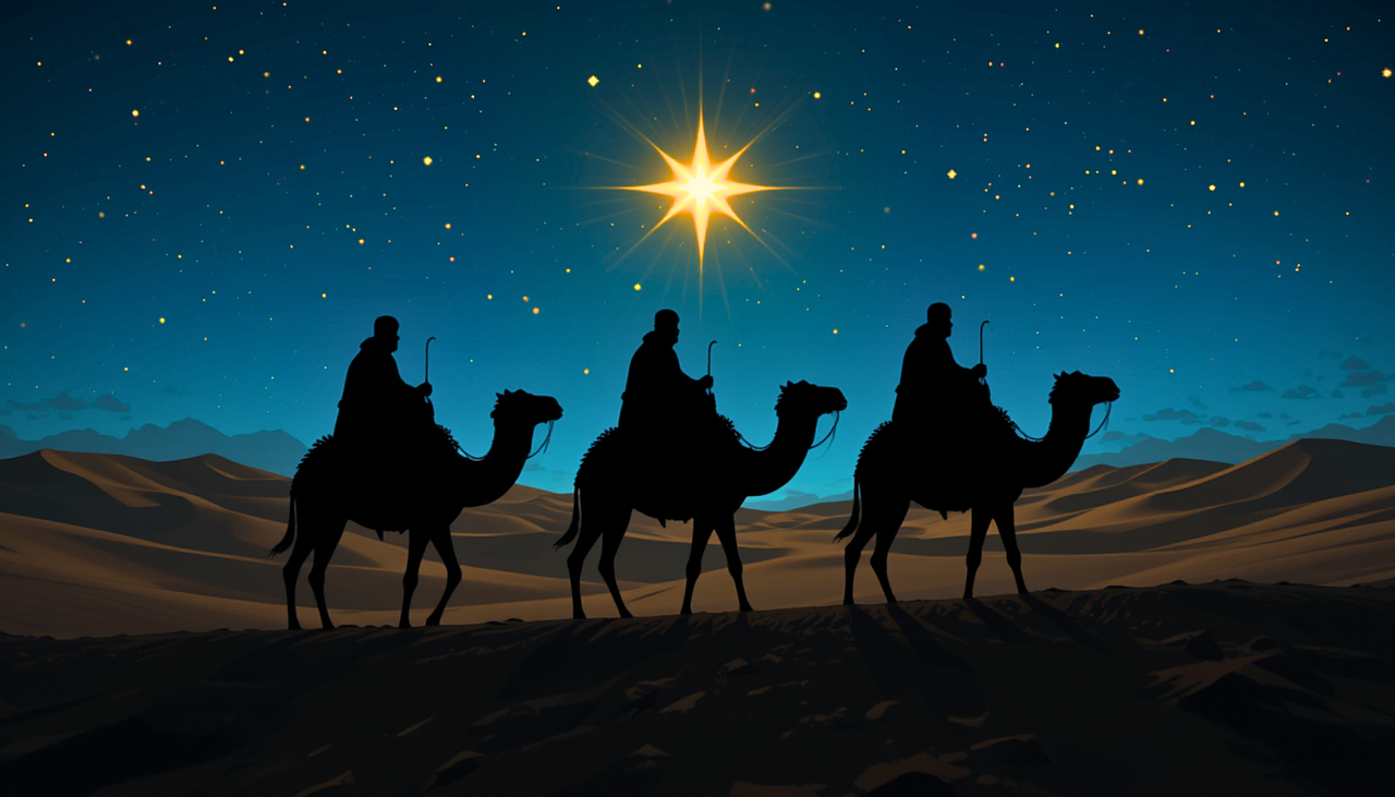 Download Birth Of Jesus, Three Kings, Star. Royalty-Free Stock ...