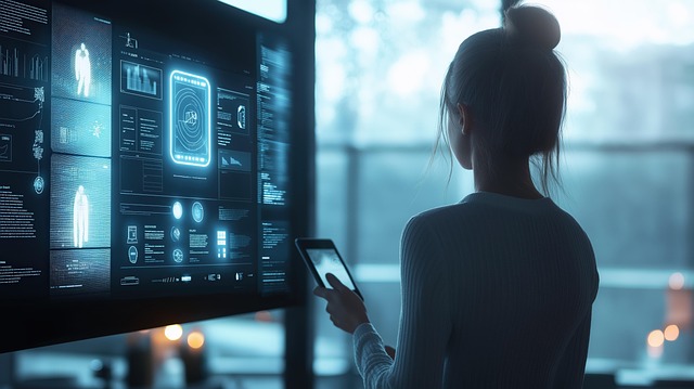 Download Woman, Technology, Human Synergy. Royalty-Free Stock ...