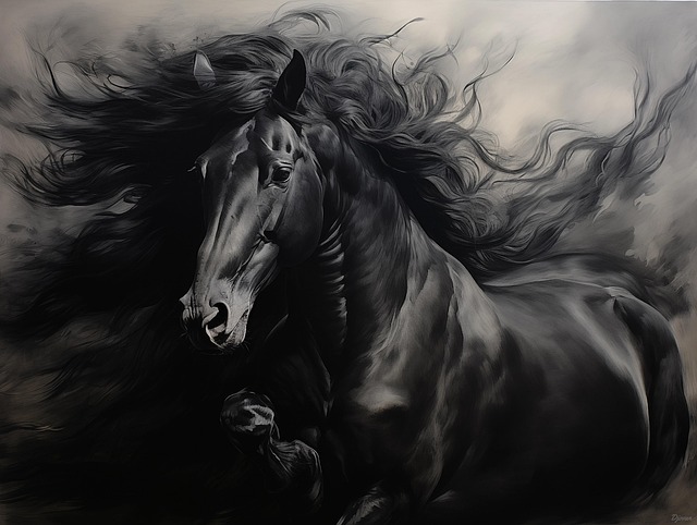 Download Horse, Black Horse, Standard. Royalty-Free Stock Illustration ...