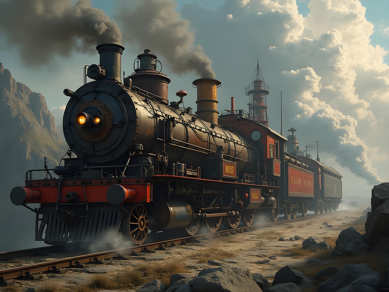 Download Steam Train, Locomotive, Steam Engine. Royalty-Free Stock ...