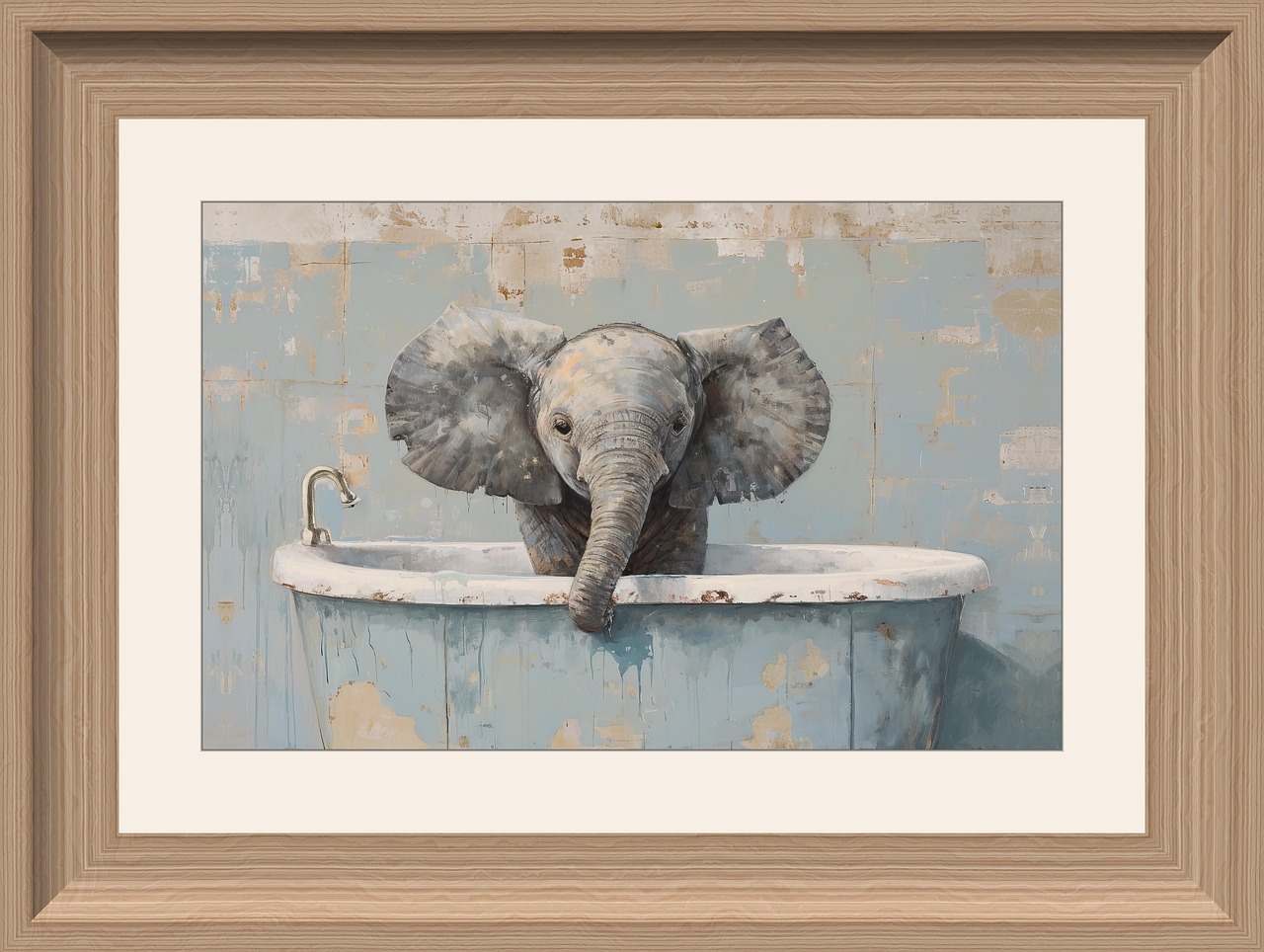 Asiatisk Elefant Maleri Michael Mey The Elephant XL | Its Koral