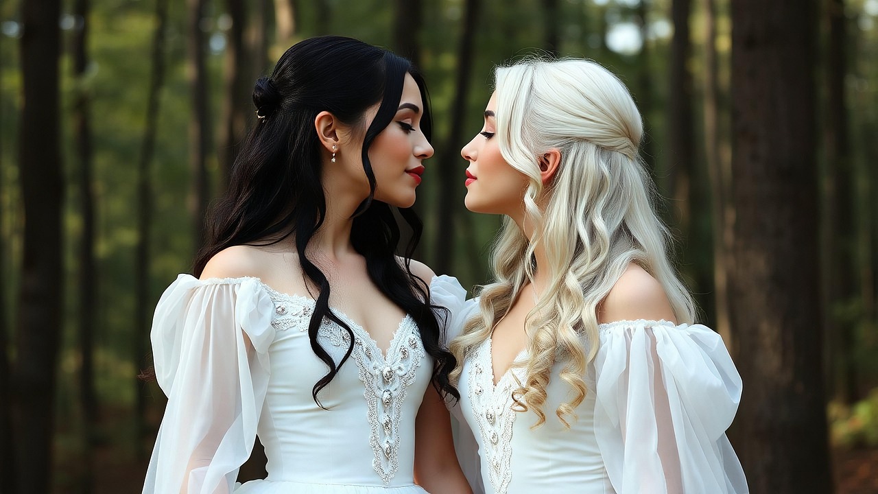 Download Loving Lesbian Brides Royalty Free Stock Illustration Image