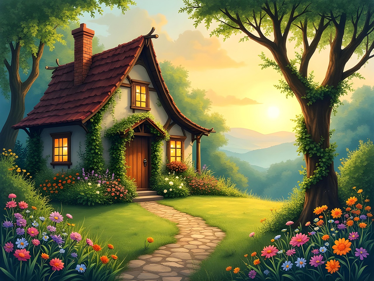 Explore 94,537+ Free Cozy Cottage Design Illustrations: Download Now ...