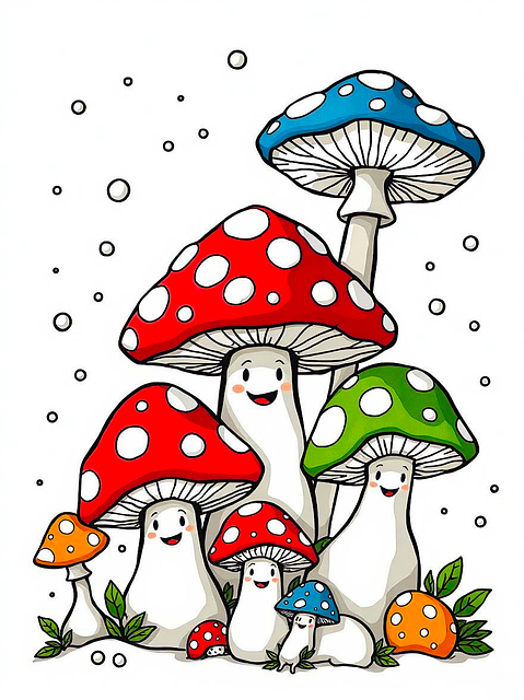 Cogumelos Família Desenho Animado - Imagens grátis no Pixabay