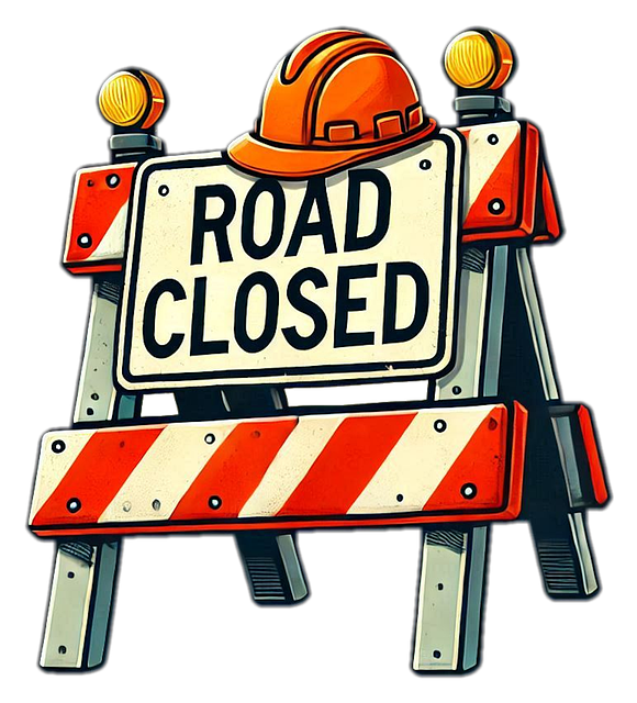 Download Sign, Road Closed, Road Works. Royalty-Free Stock Illustration ...
