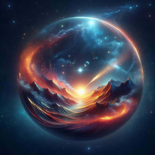 Download Cosmos, Sphere, Landscape. Royalty-Free Stock Illustration ...