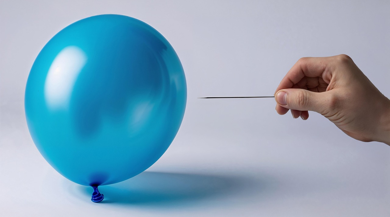 Download Balloon, Hand, Needle. Royalty-Free Stock Illustration Image ...