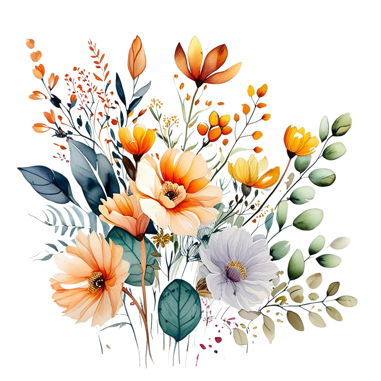 Download Floral Bouquet, Flower Arrangement, Vector Flowers. Royalty ...