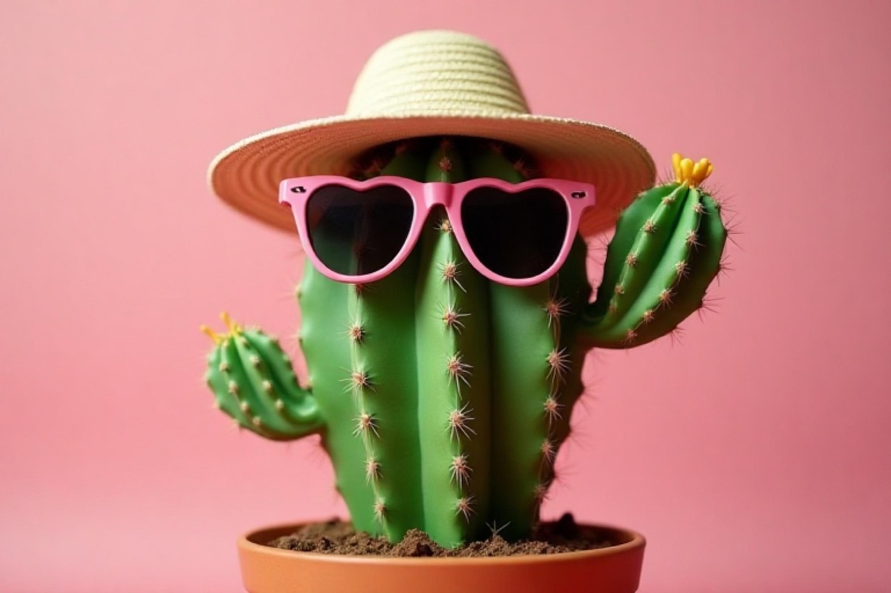 Download Cactus, Valentine'S Day, Sunglasses. Royalty-Free Stock ...