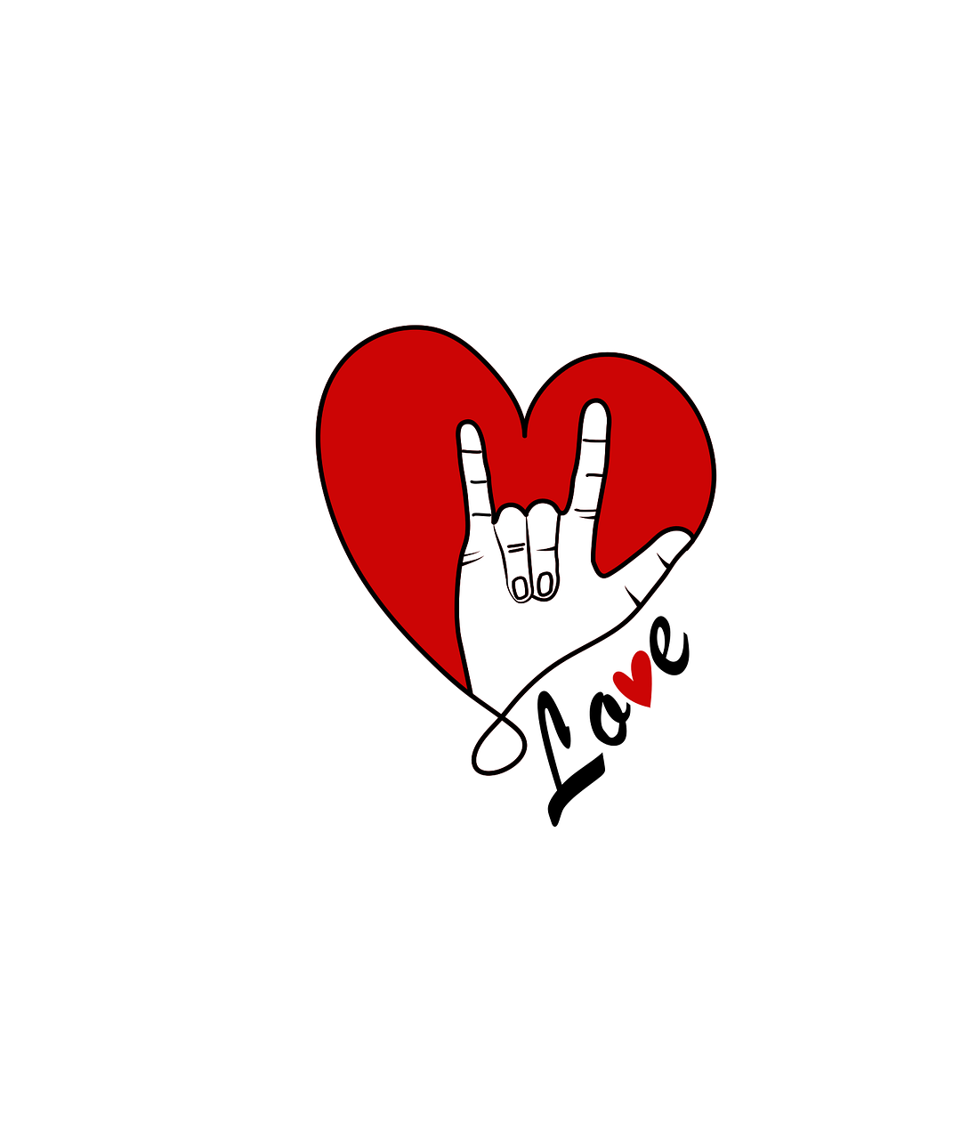Asl Liebe Hand Die - Kostenlose Vektorgrafik auf Pixabay