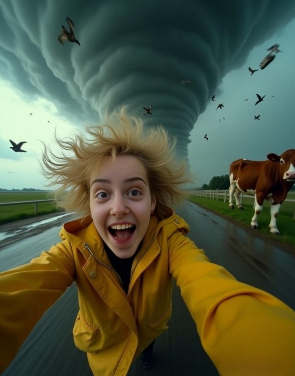 Download Hurricane, Woman, Storm. Royalty-Free Stock Illustration Image ...