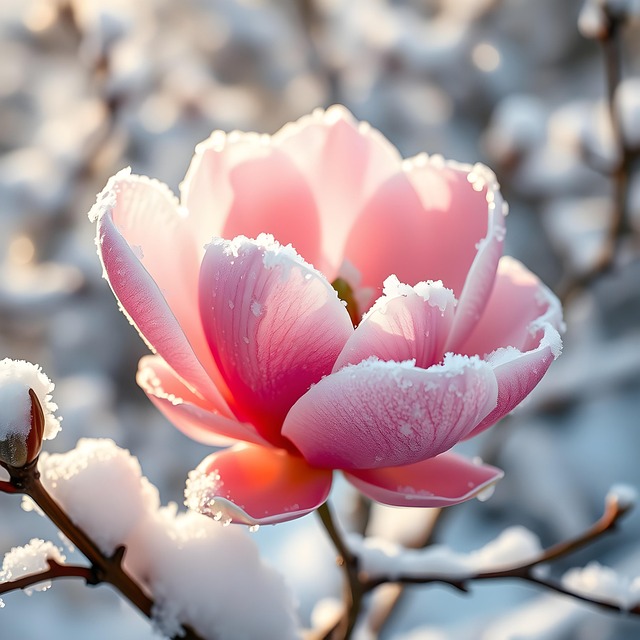 Download Ai Generated, Magnolia, Winter. Royalty-Free Stock ...