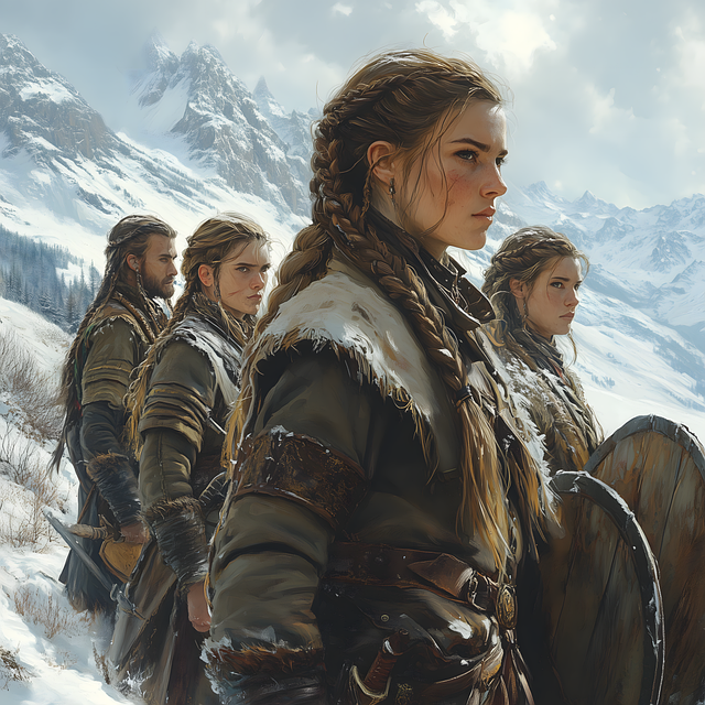 Download Warriors, Battle, Snow. Royalty-Free Stock Illustration Image ...