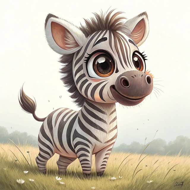 Download Ai Generated, Zebra, Cartoon. Royalty-Free Stock Illustration ...