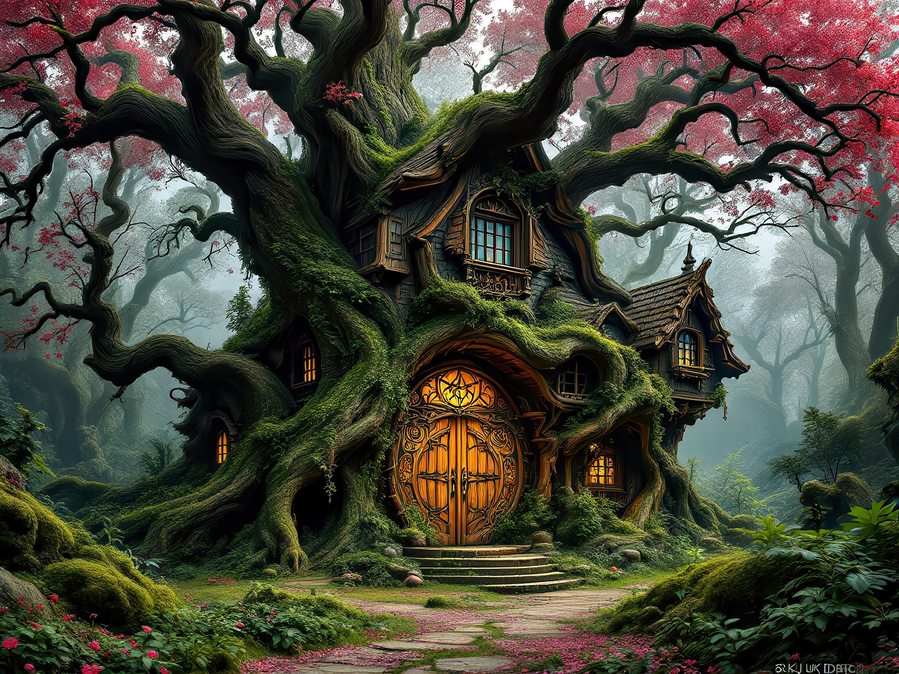 Download Tree House, Nature, Forest. Royalty-Free Stock Illustration ...