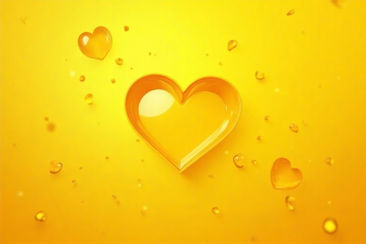 Download Valentine'S Day, Yellow, Hearts. Royalty-Free Stock ...