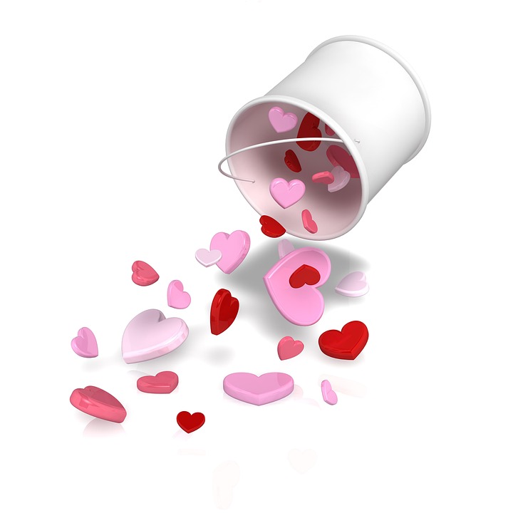 Download Hearts, Bucket, Valentine. Royalty-Free Stock Illustration ...