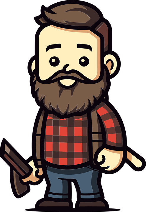 Download Man, Lumberjack, Male. Royalty-Free Vector Graphic - Pixabay