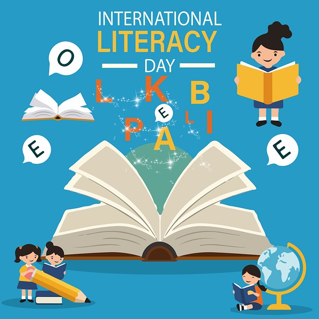 Download Literacy Day, Books, Education. Royalty-Free Vector Graphic ...