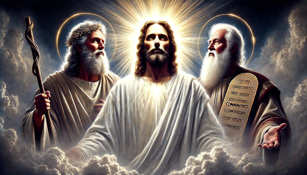 Download Jesus Transfiguration Elijah Moses Holy Moment Royalty Free