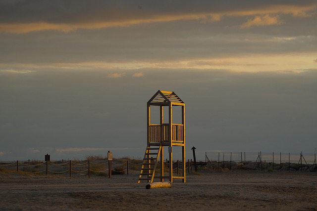 Beach Tower Sunset - Free photo on Pixabay