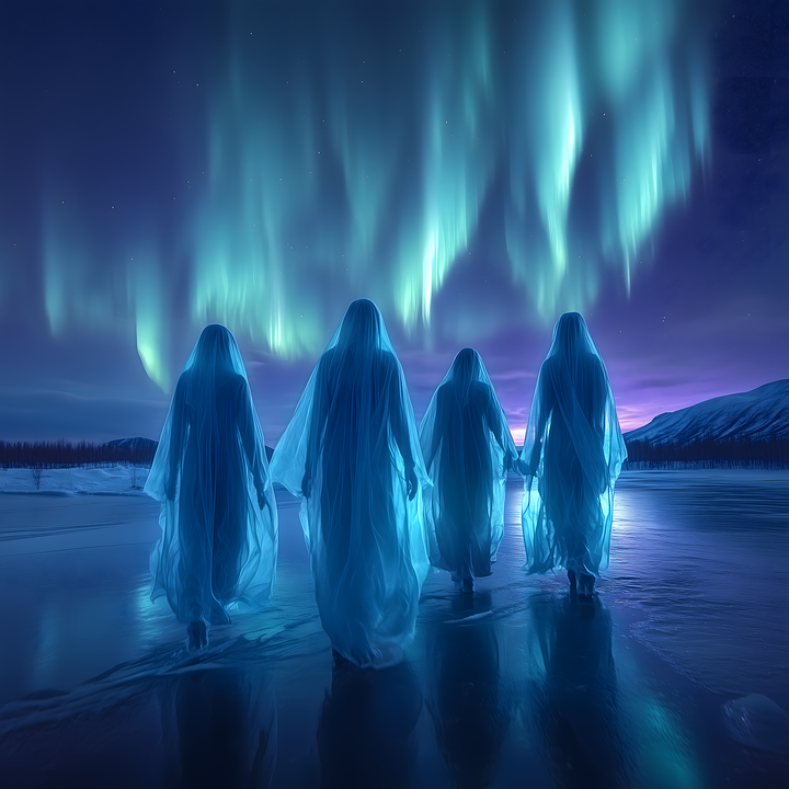 Download Ghosts, Mystic, Dark. Royalty-Free Stock Illustration Image ...