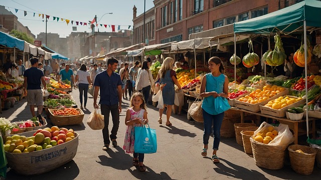 Download Wallpaper, 4K, Farmers Local Market. Royalty-Free Stock ...