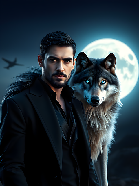 Download Moon, Wolf, Fantasy. Royalty-Free Stock Illustration Image ...