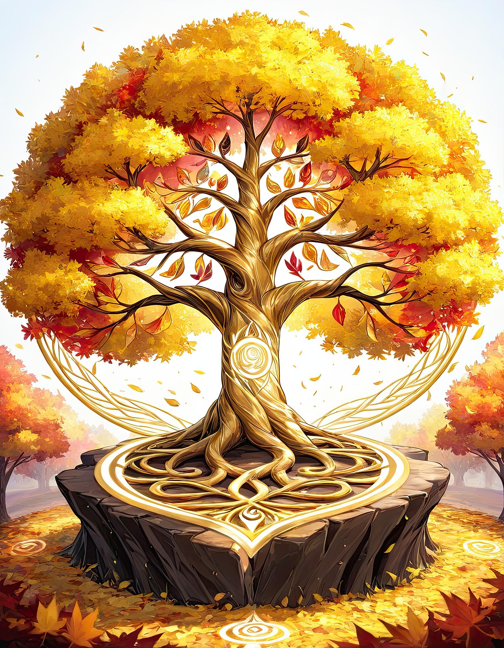 Download Tree Of Life, Mystical Tree, Fantasy Tree. Royalty-Free Stock ...