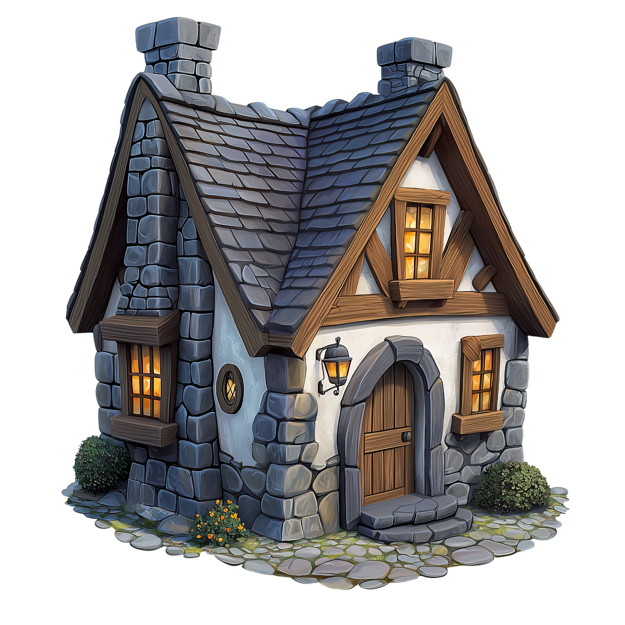 Explore 48,088+ Free Cartoon Stone House Illustrations: Download Now ...