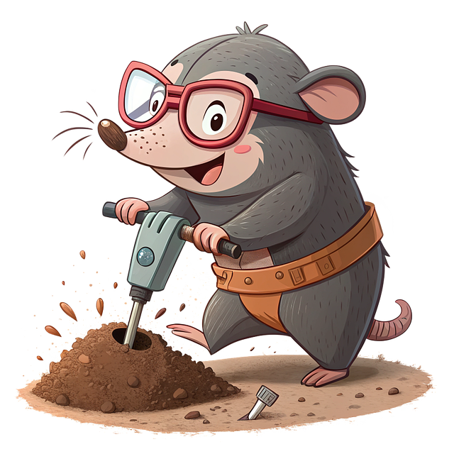 Download Jackhammer, Mole, Digging. Royalty-Free Stock Illustration ...