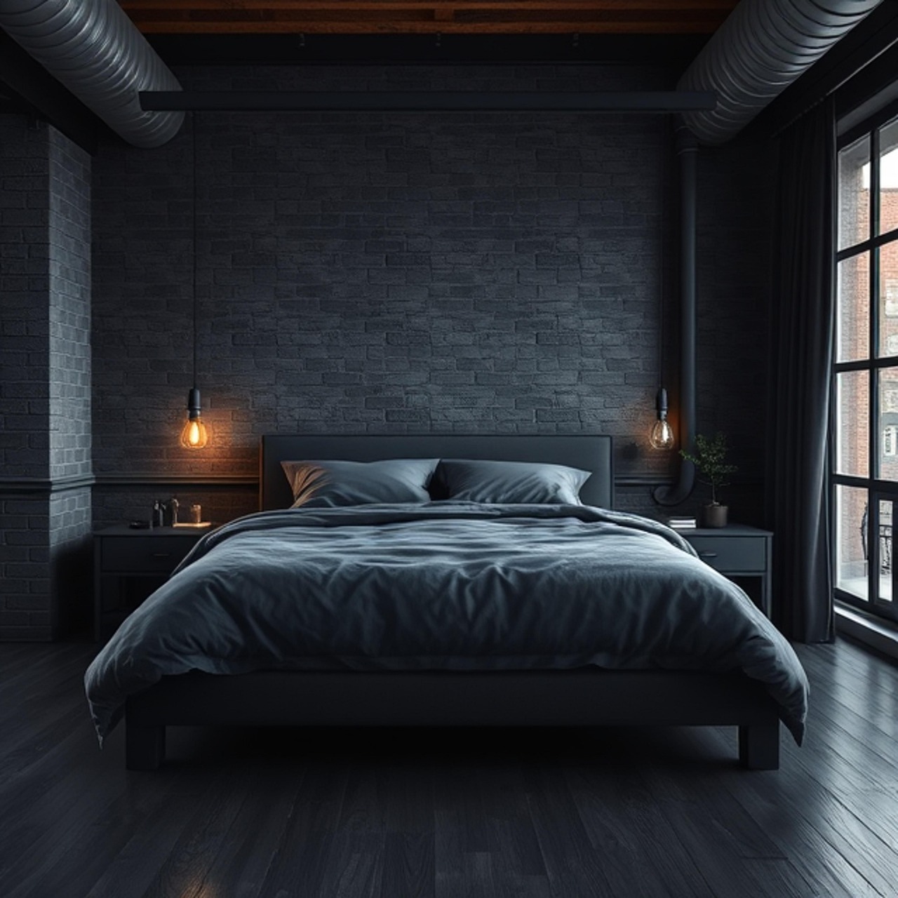 Dunkles Schlafzimmer Im Loft - Kostenloses Foto auf Pixabay