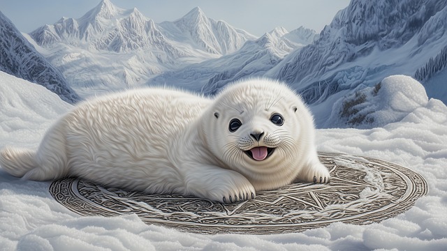 Download Seal, White, Sea Leopard. Royalty-Free Stock Illustration ...