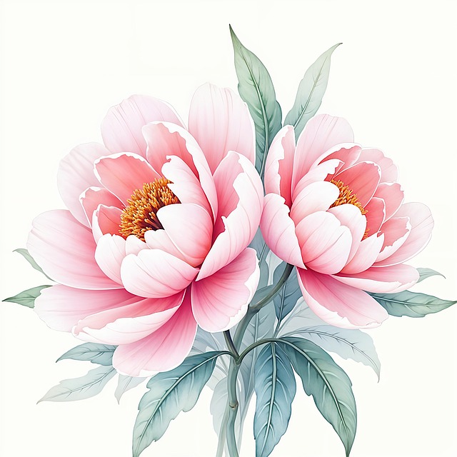 Download Ai Generated, Peony, Flower. Royalty-Free Stock Illustration ...