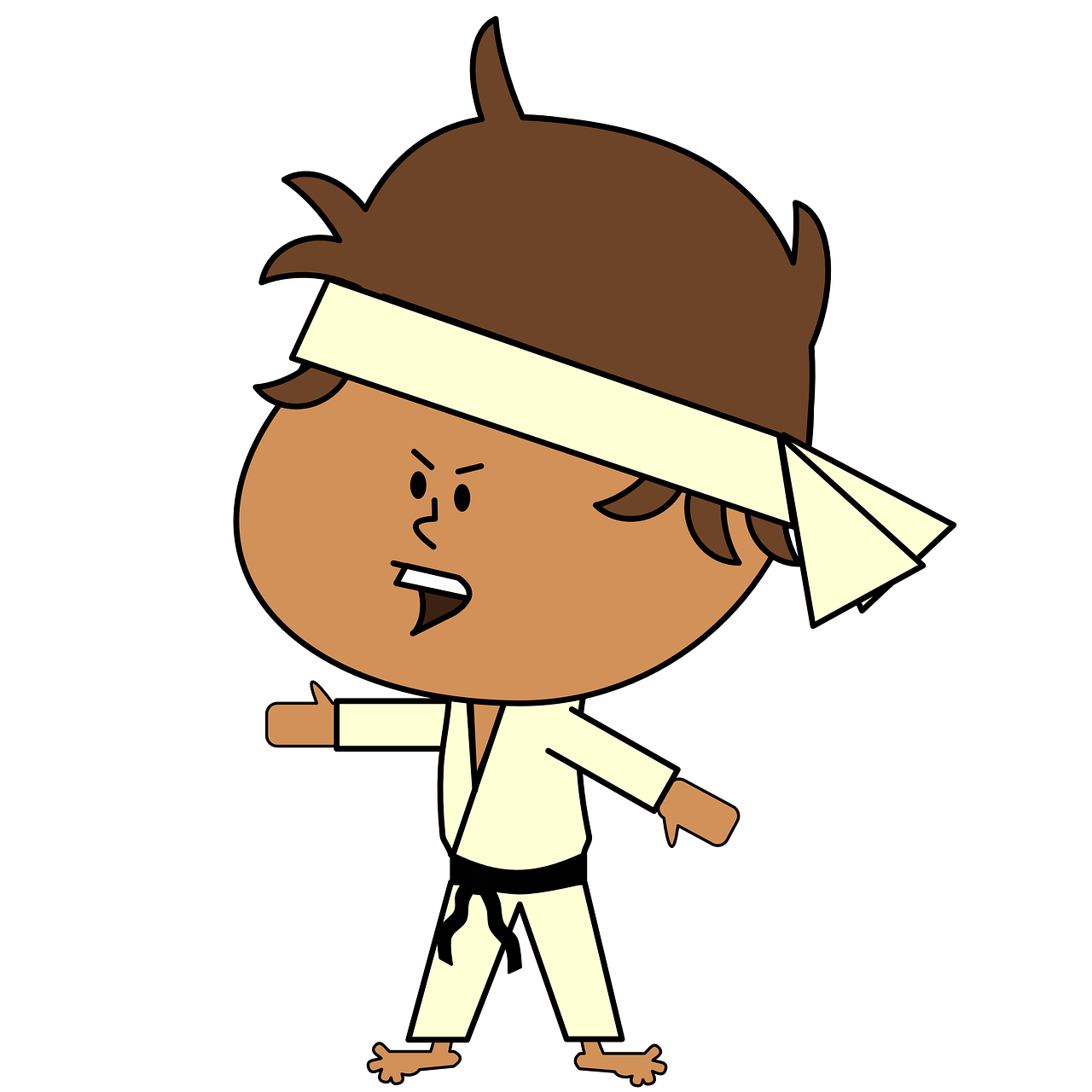 Download Karate, Fighter, Cartoon Character. Royalty-Free Stock ...