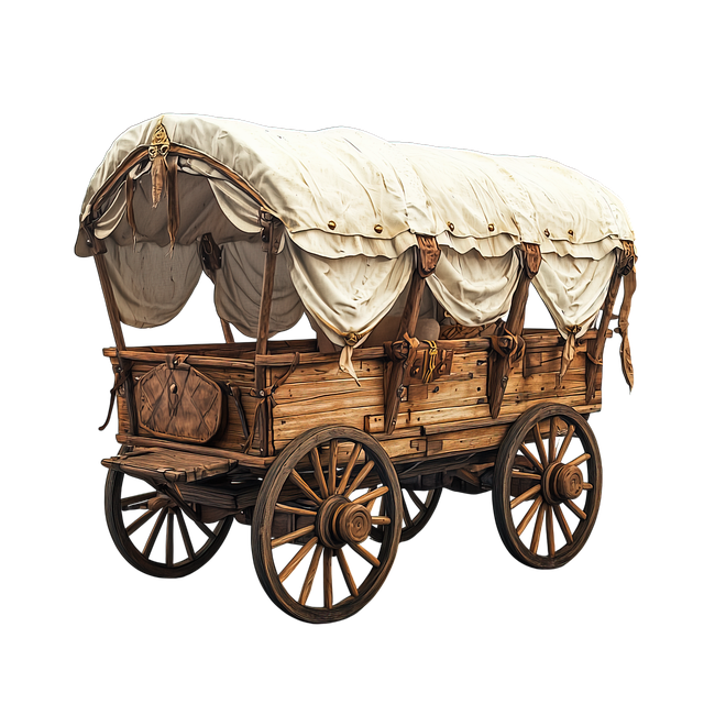 Download Wooden Wagon, Vintage, Covered Wagon. Royalty-Free Stock ...