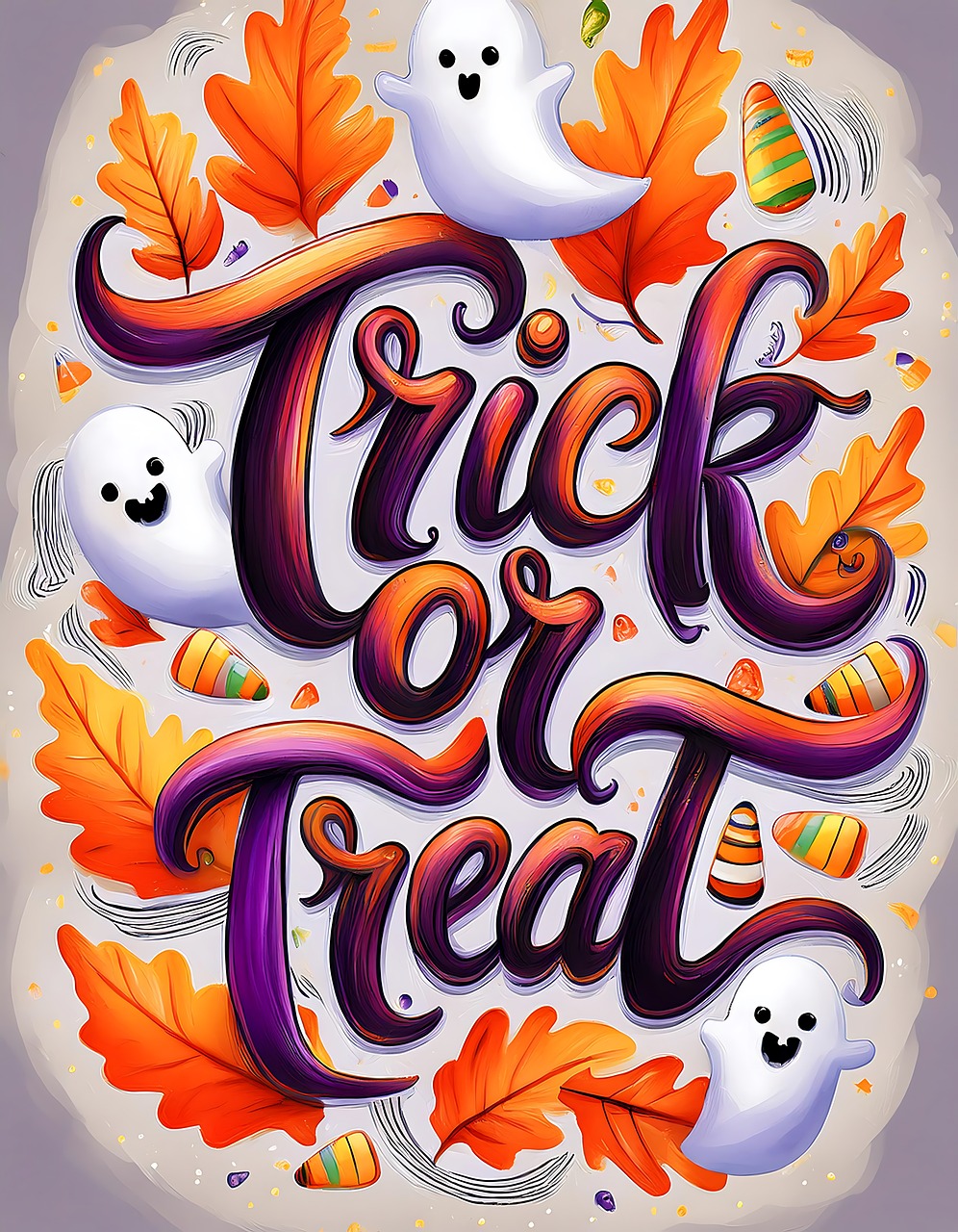 Download Halloween, Lettering, Trick Or Treat. Royalty-Free Stock ...